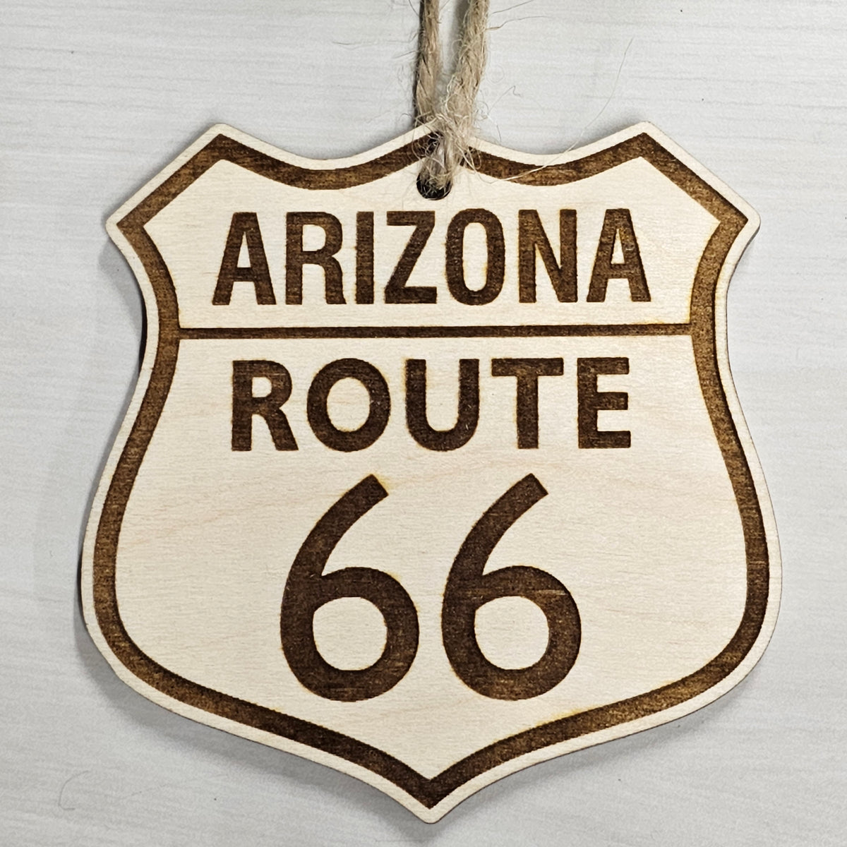 California Shield Sign Shape Route 66 Christmas Ornament – SW Design ...
